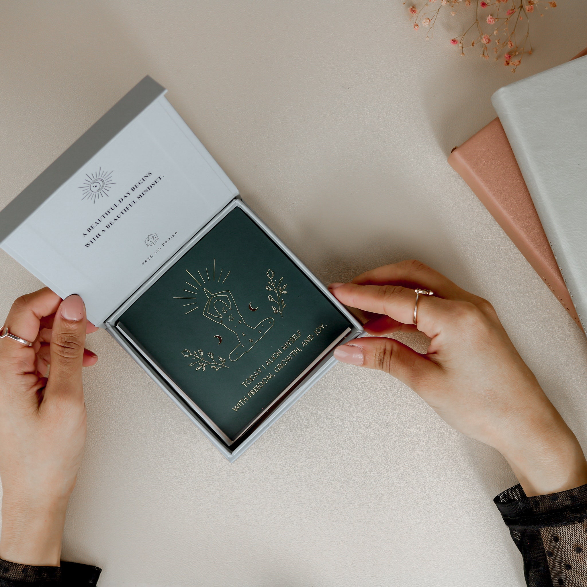 Mindfulness Daily Affirmation Cards Gift Box Self Care Gift - Etsy UK