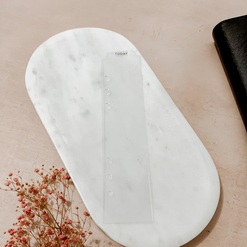 Minimal Transparent Planner Page Marker Today Bookmark A5 - Etsy