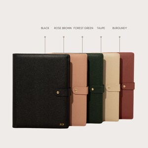 Personalised A4 Ring Binder Organiser|luxury A4 Portfolio| 4 Gold Rings ...