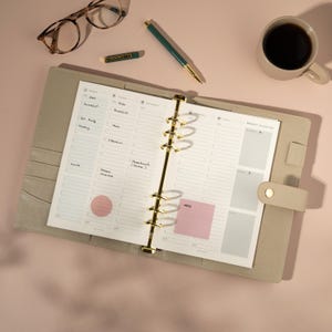 Vertical Planner Inserts | A5 Ring Binder Inserts | Printed Inserts ...