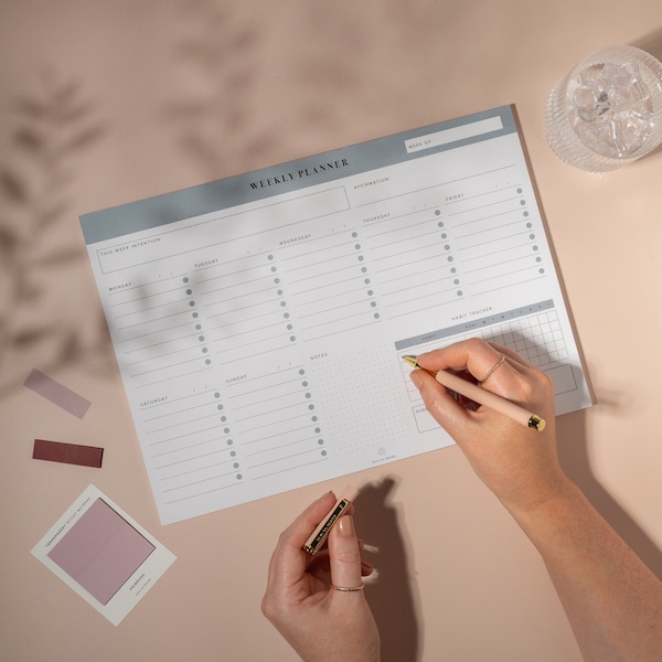 Weekly Planner Pad - Etsy