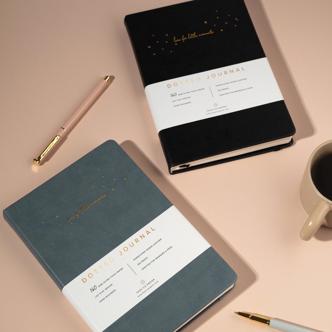 Moon and Stars Journal Bullet Planner/ Dotted Journal /bujo Journal- A5 ...
