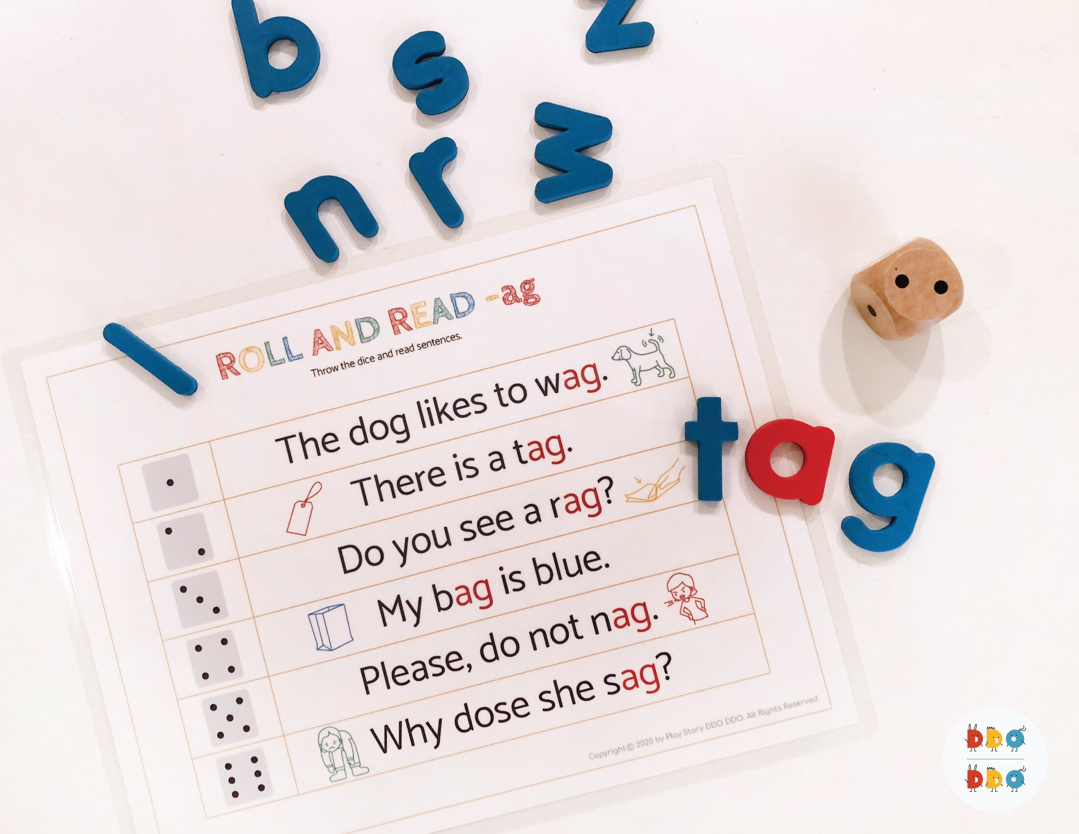 Word Family -at, -an, -ag, -ap, CVC Reading Game, Beginning Phonics ...