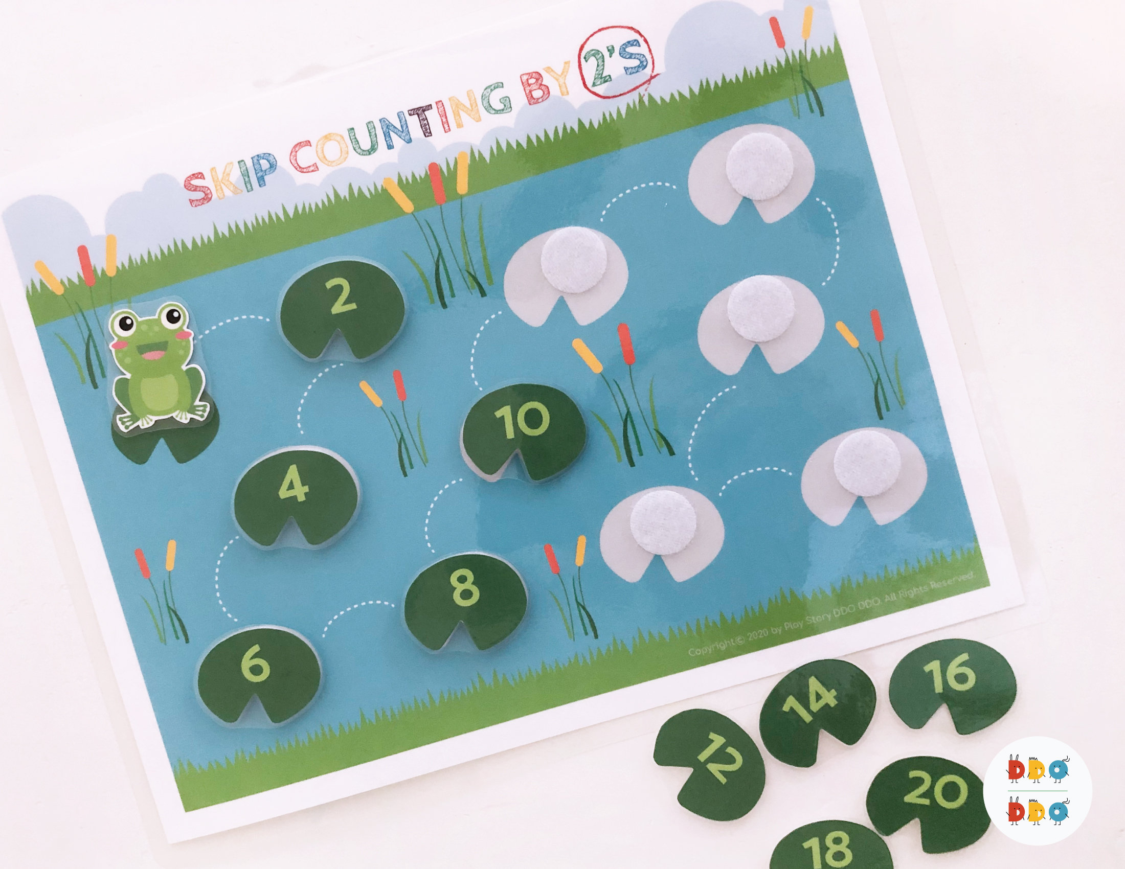 Skip Counting 2's, 5's, 10's, Counting Mats, Learning Numbers ...