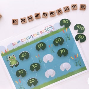 Skip Counting 2's, 5's, 10's, Counting Mats, Learning Numbers ...