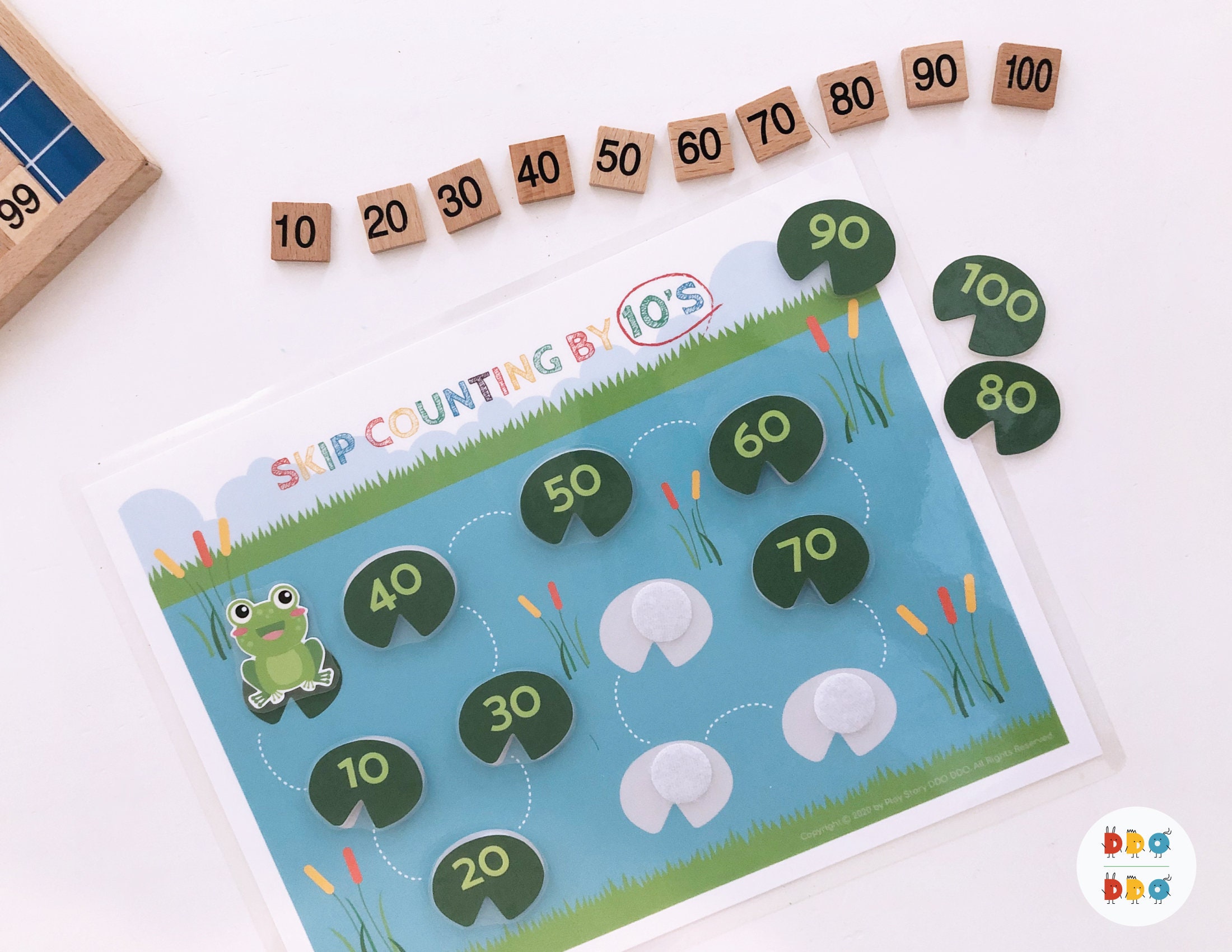 Skip Counting 2's, 5's, 10's, Counting Mats, Learning Numbers ...