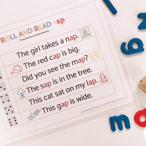 Word Family -at, -an, -ag, -ap, CVC Reading Game, Beginning Phonics ...