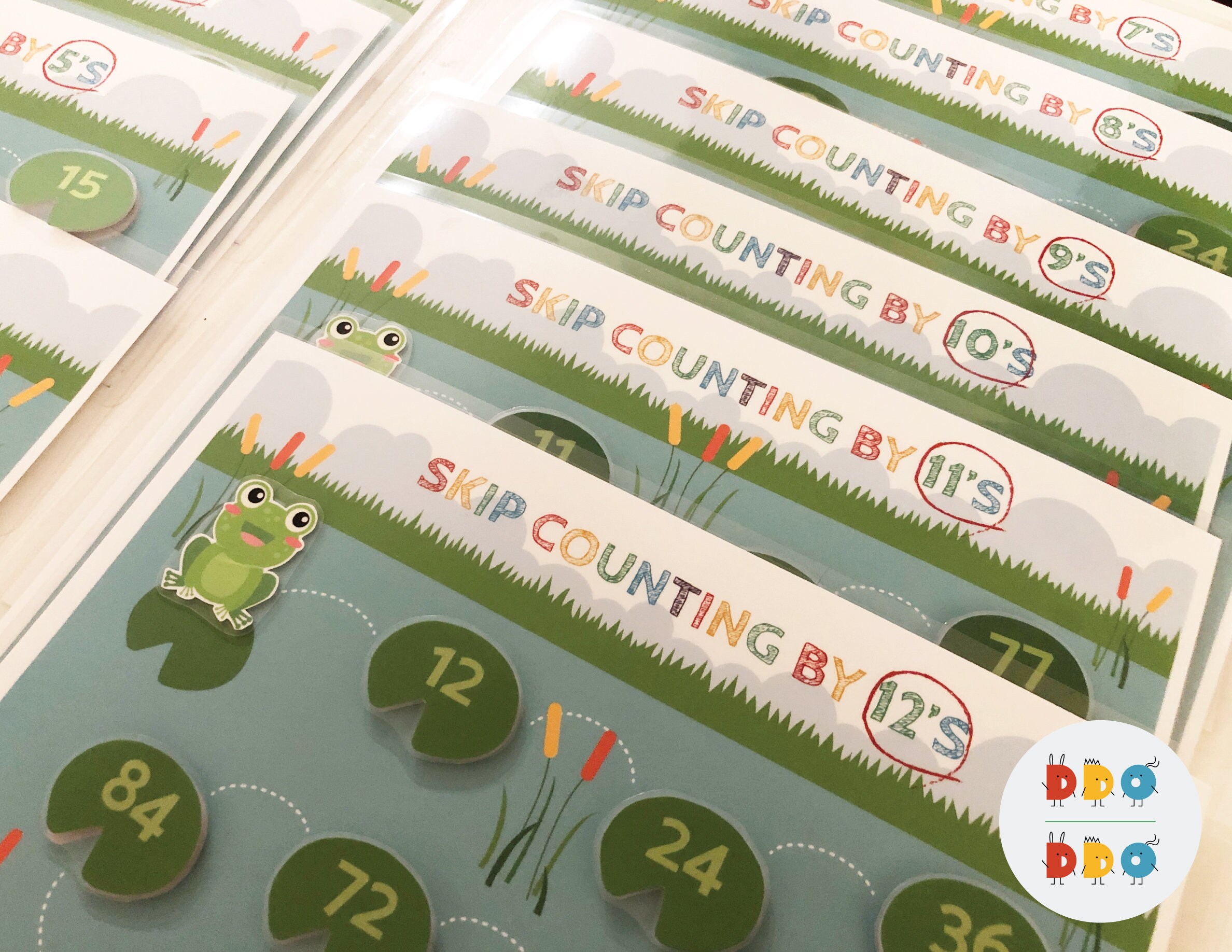 Skip Counting 2-12s, Multiplication Chart, Counting Mats, Learning ...