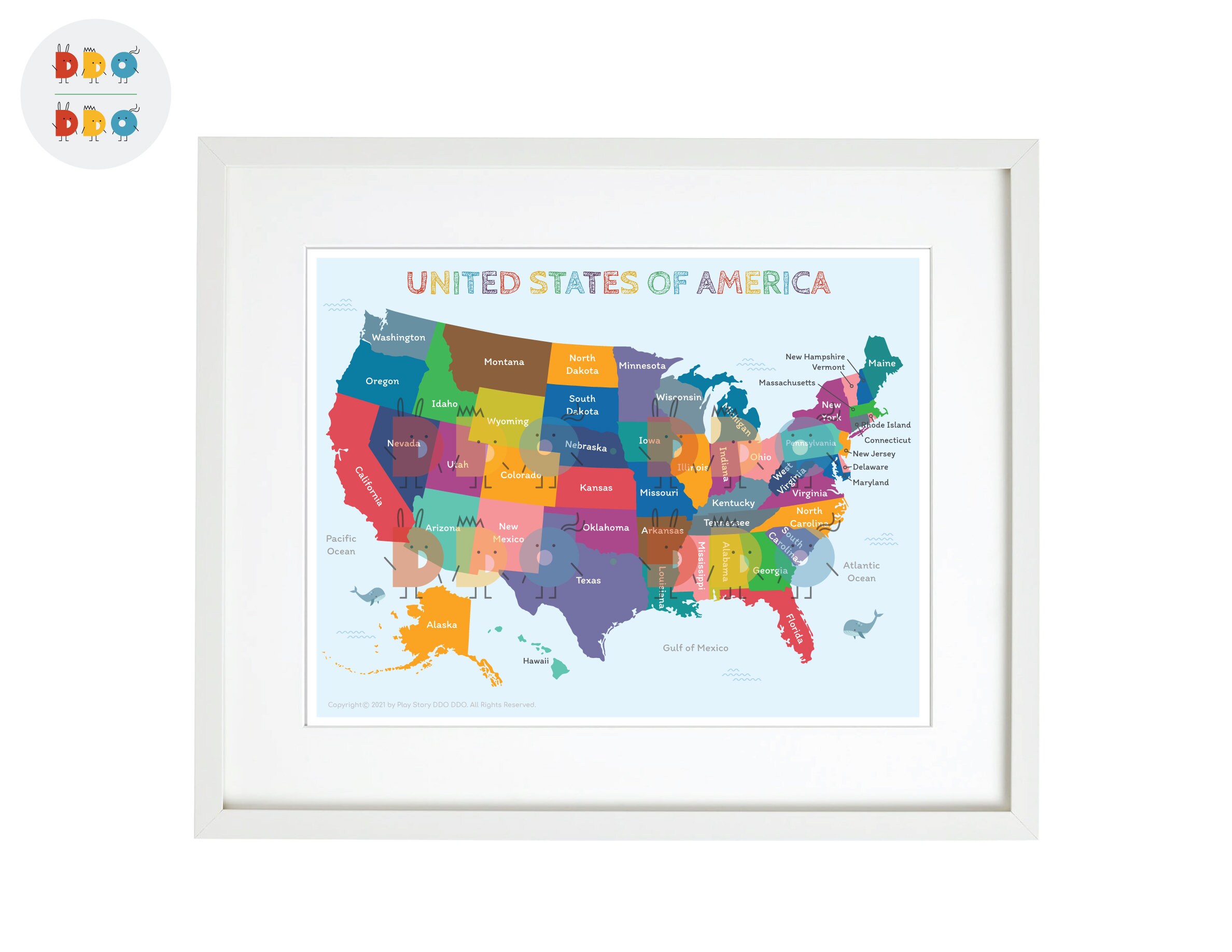 United States Map Puzzle, States and Capitals Activity Set, Printable ...