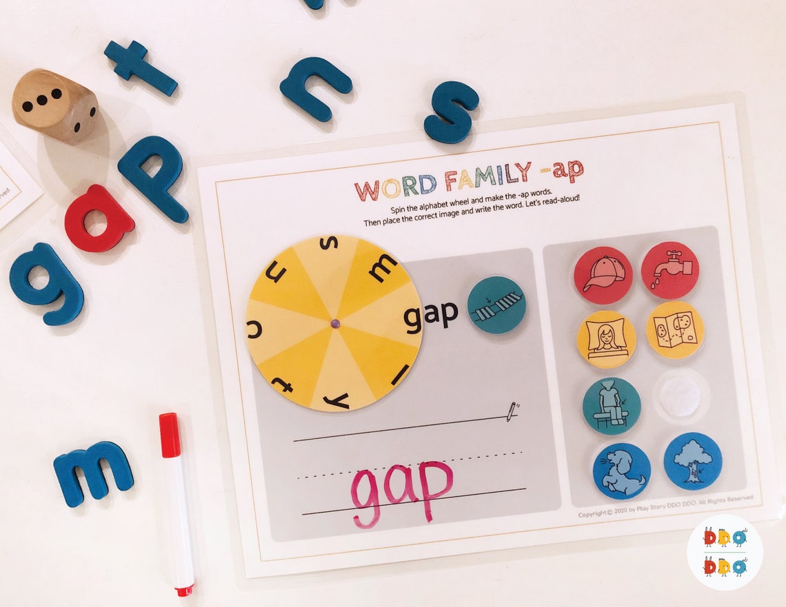 Word Family ap CVC Reading Game Beginning Phonics Activity - Etsy