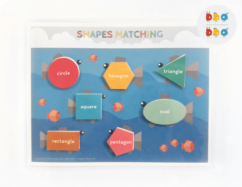Learning Shapes Shape Matching Game Shapes All Around Prek - Etsy