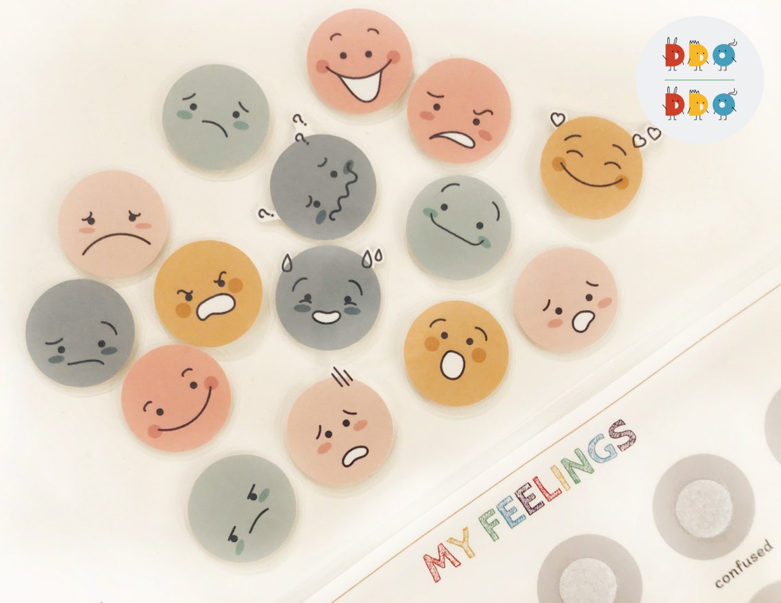 Feelings Chart,learning Feelings,emotions Poster,kids Room Deco ...