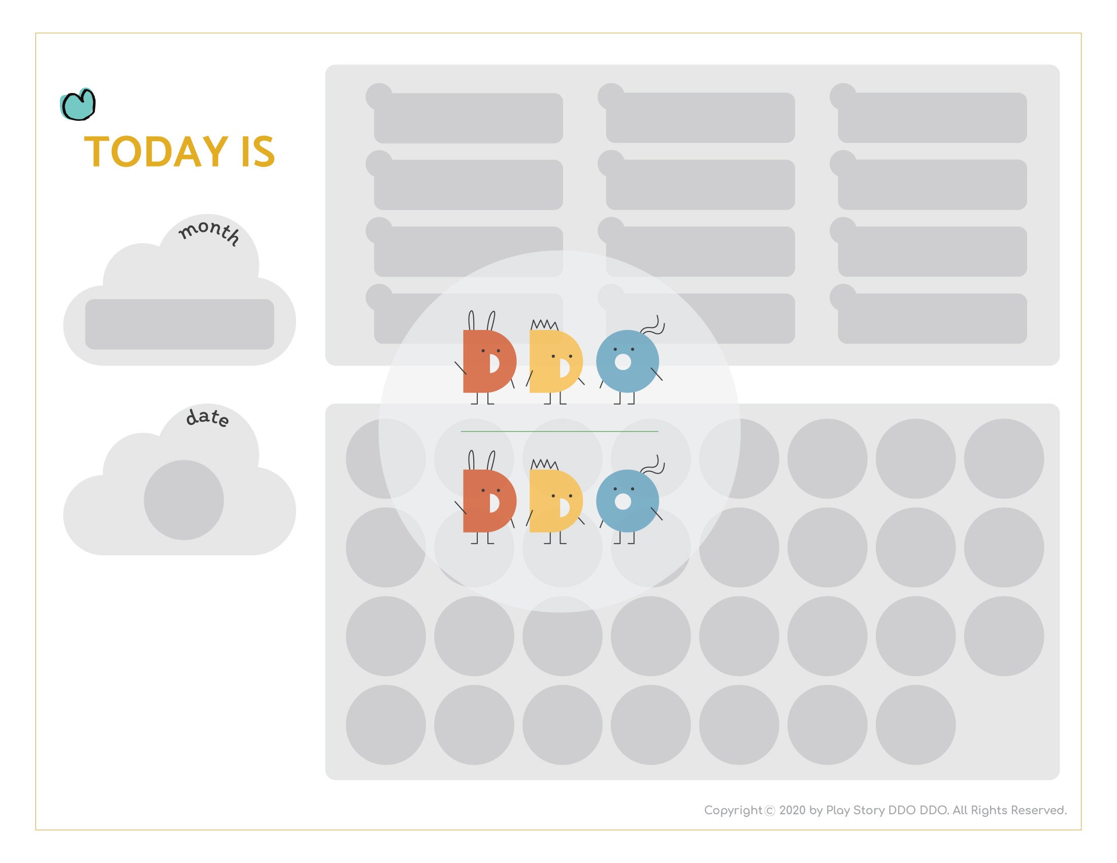 Circle Time Printable, Worksheets for Pre-k and K, Busy Book Printable ...