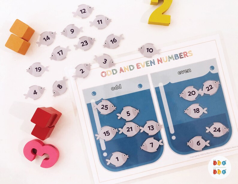 Odd and Even Numbers, Number Chart, Counting, Preschool Kindergarten ...