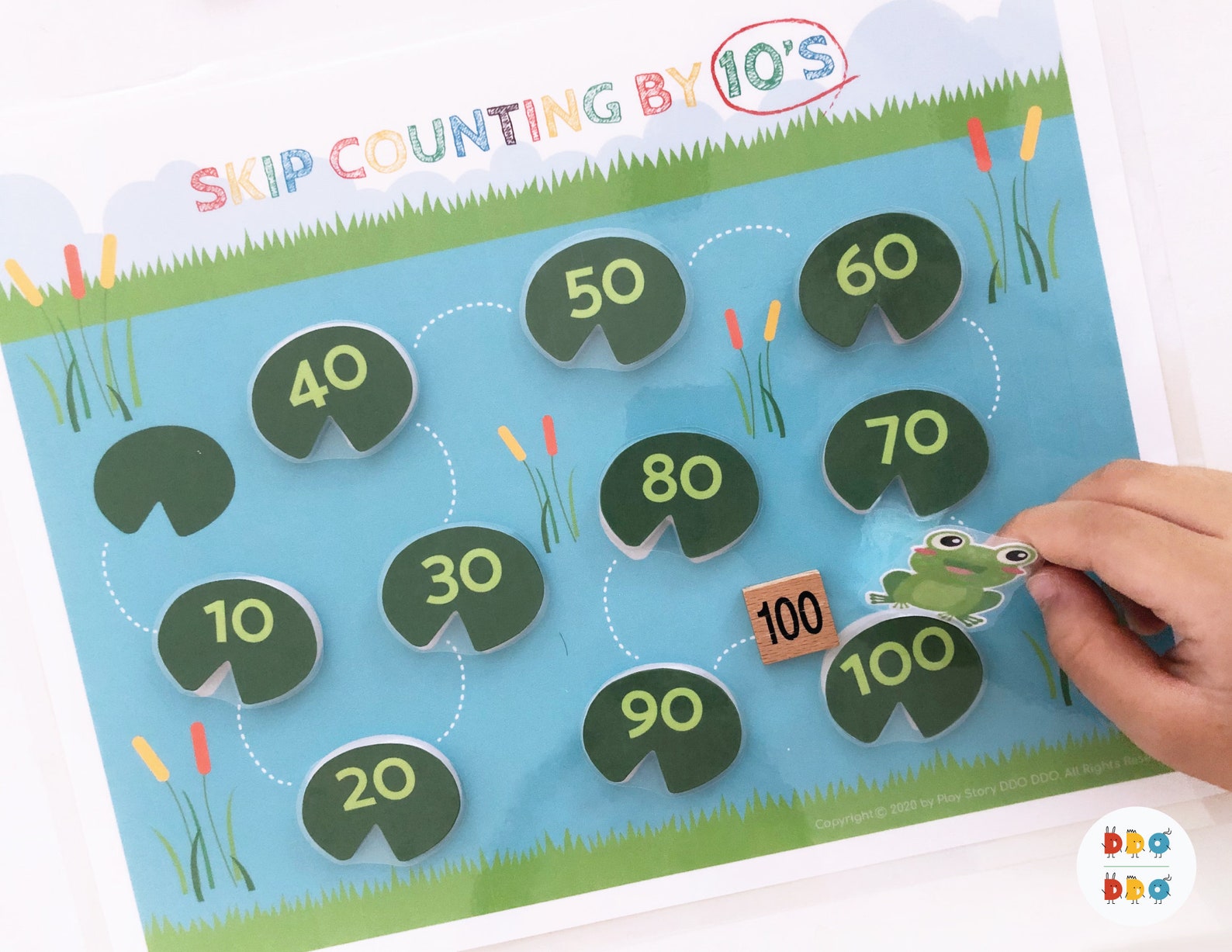 Skip Counting 2's, 5's, 10's, Counting Mats, Learning Numbers ...