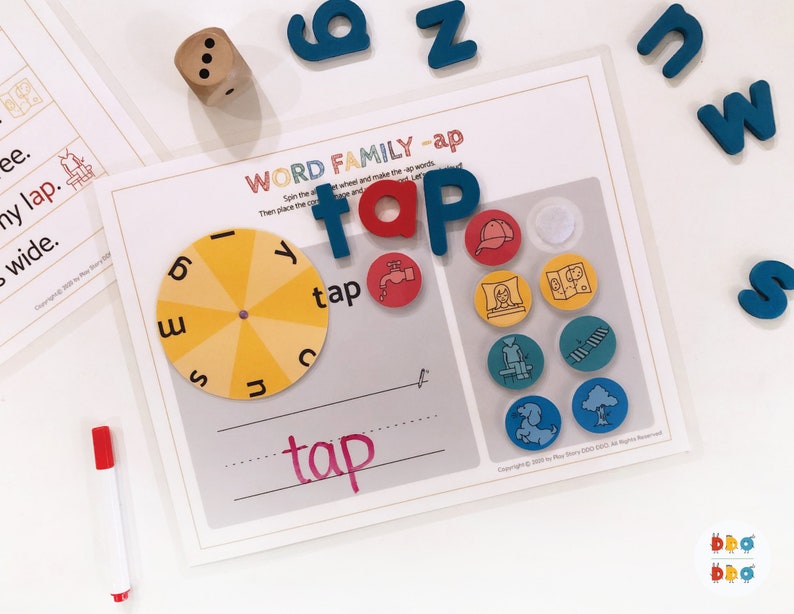 Word Family ap CVC Reading Game Beginning Phonics Activity - Etsy