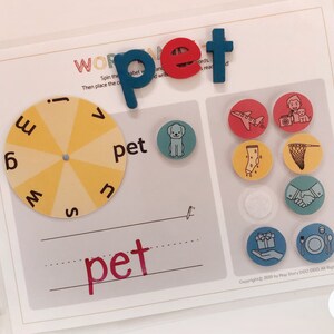 Word Family -et, CVC Reading Game, Beginning Phonics Activity, Learning ...