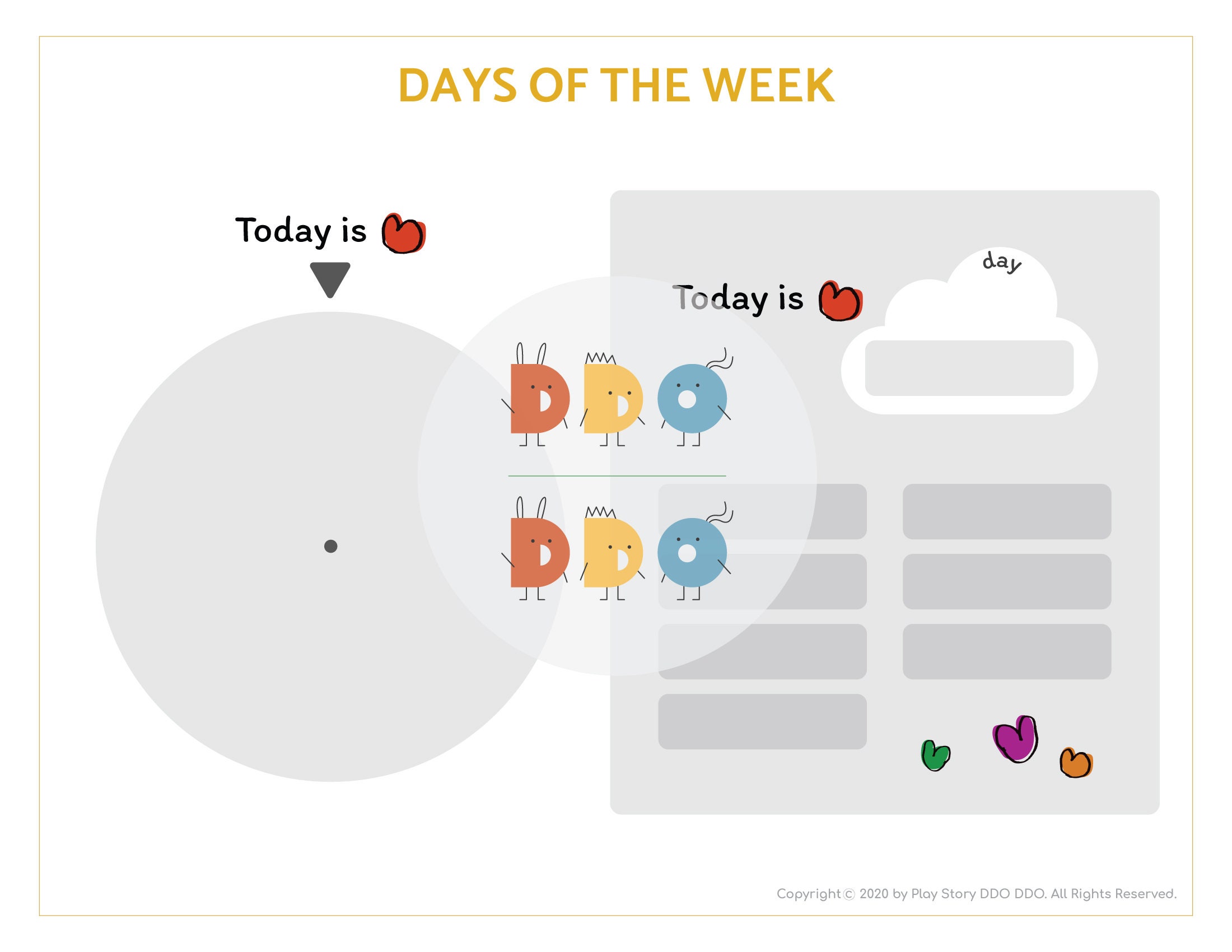 Days of the Week, Circle Time Printable, Worksheets for Pre-k and K ...
