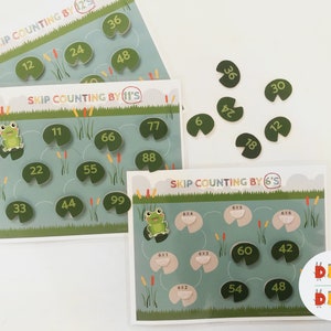 Skip Counting 2-12’s, Multiplication Chart, Counting Mats, Learning ...