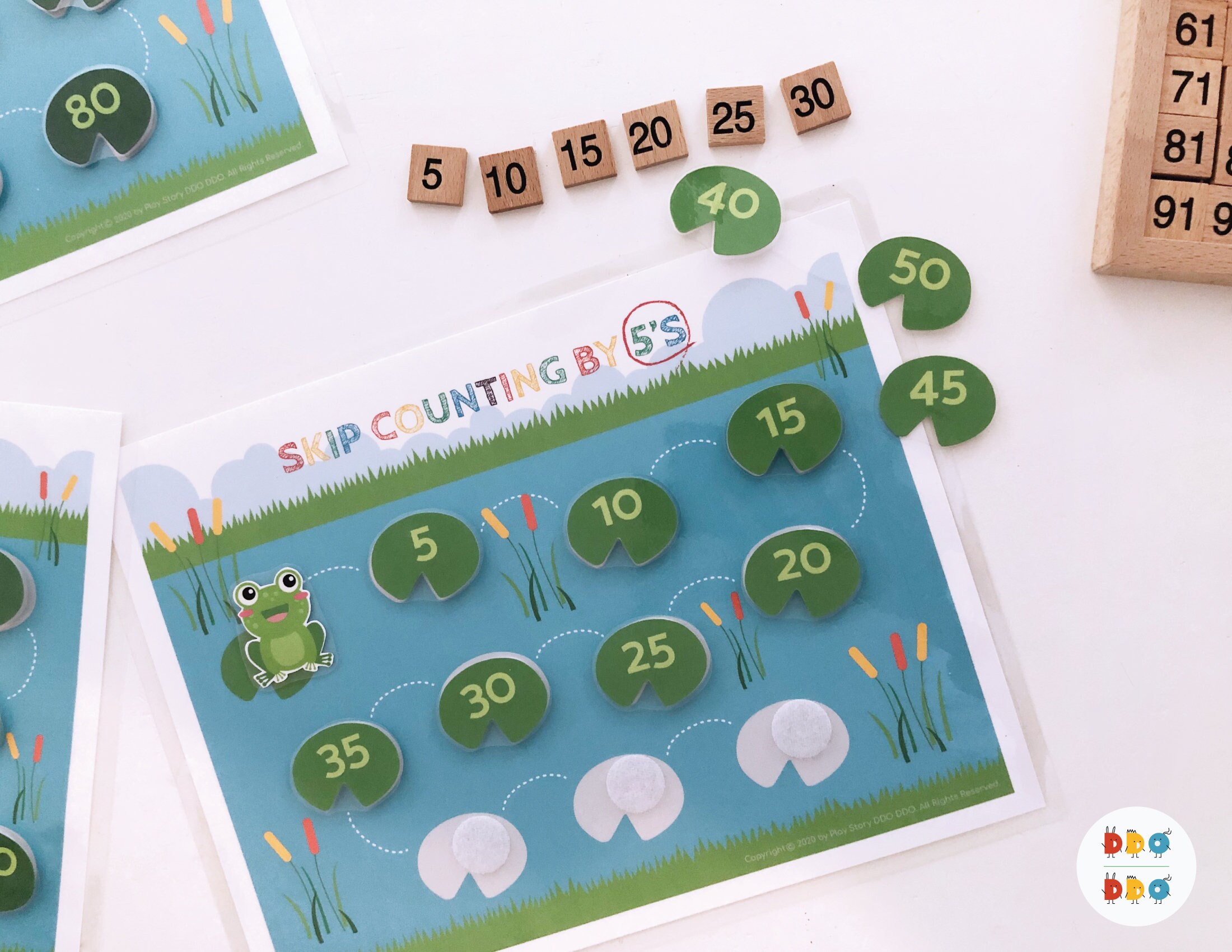 Skip Counting 2's, 5's, 10's, Counting Mats, Learning Numbers ...