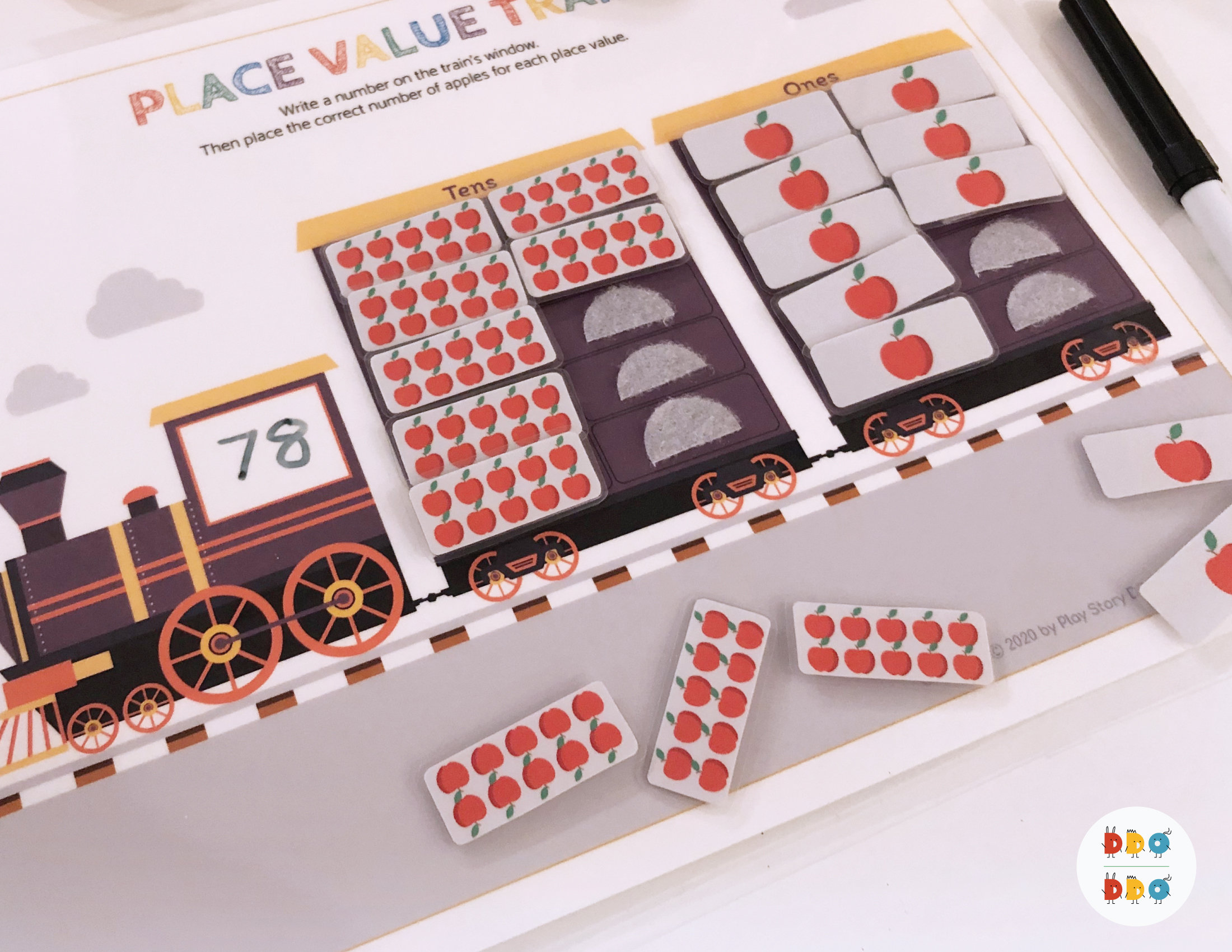 Place Value Activity, Printable Math, Worksheets for Kindergarten ...