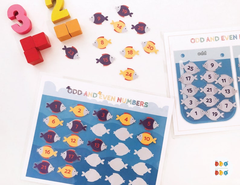 Odd and Even Numbers, Number Chart, Counting, Preschool Kindergarten ...