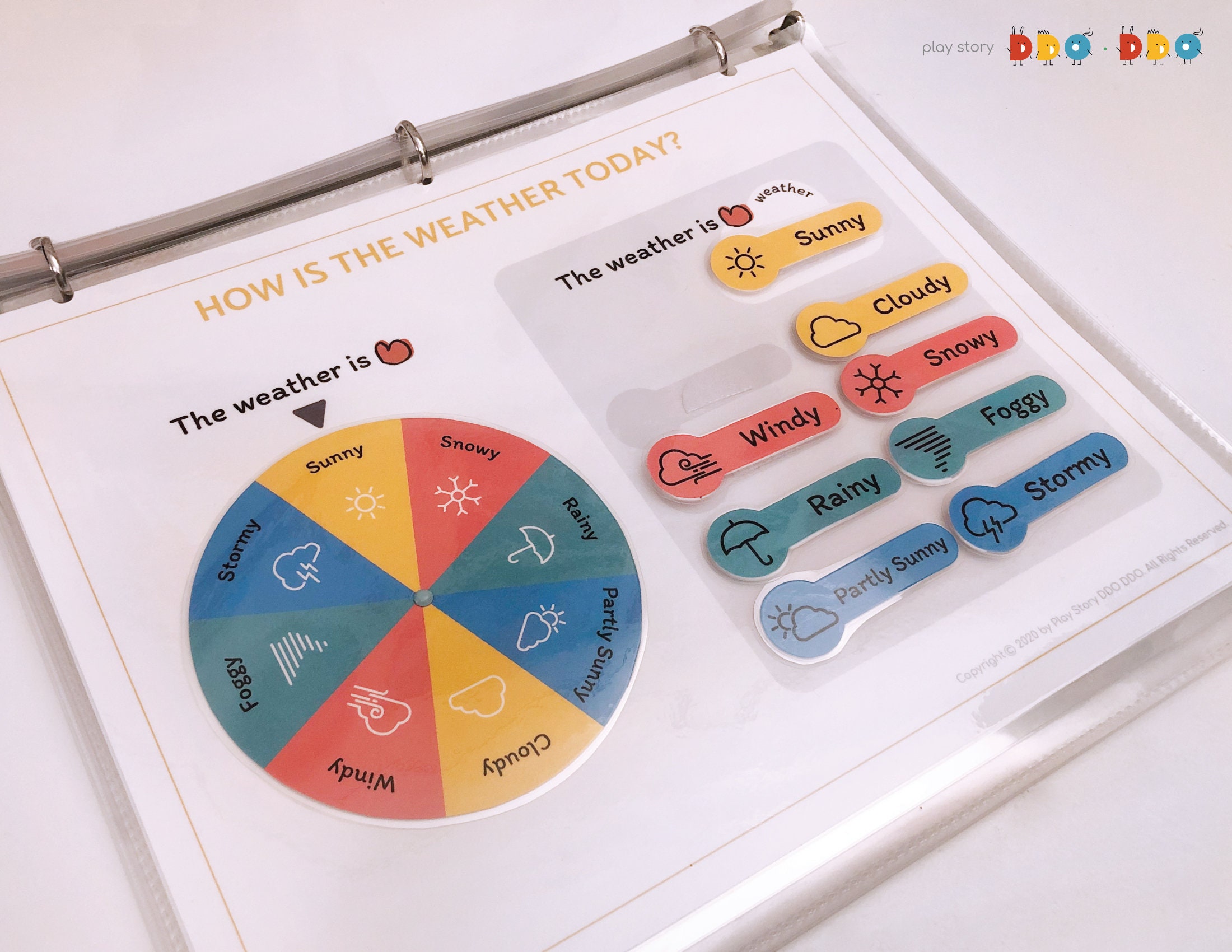 Weather Wheel Circle Time Printable, Worksheets for Pre-k and K, Busy ...