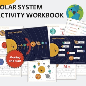 Solar System Printable Worksheet, Busy Book, Science Worksheets for Pre ...