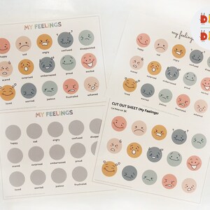 Feelings Chart,learning Feelings,emotions Poster,kids Room Deco ...