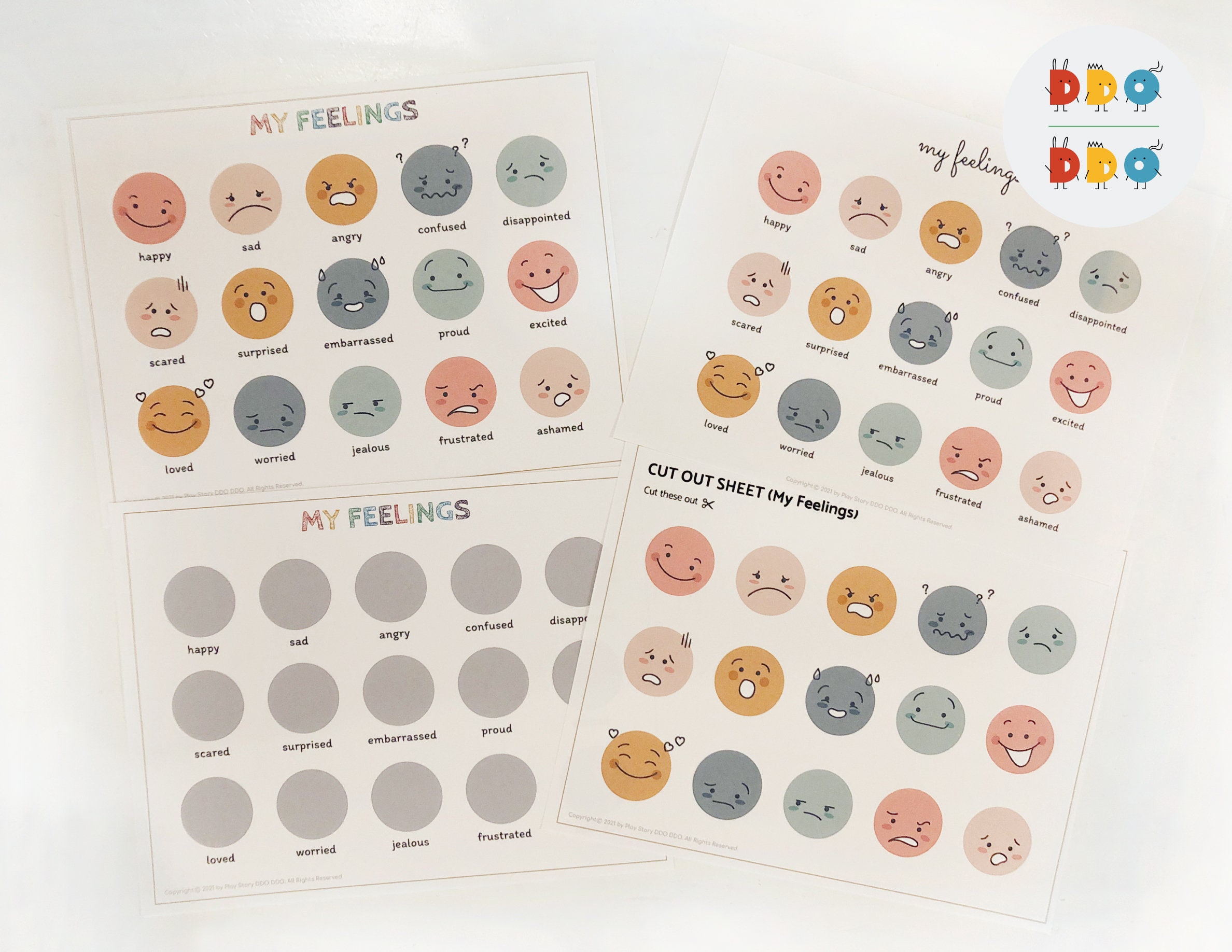 Feelings Chartlearning Feelingsemotions Posterkids Room - Etsy