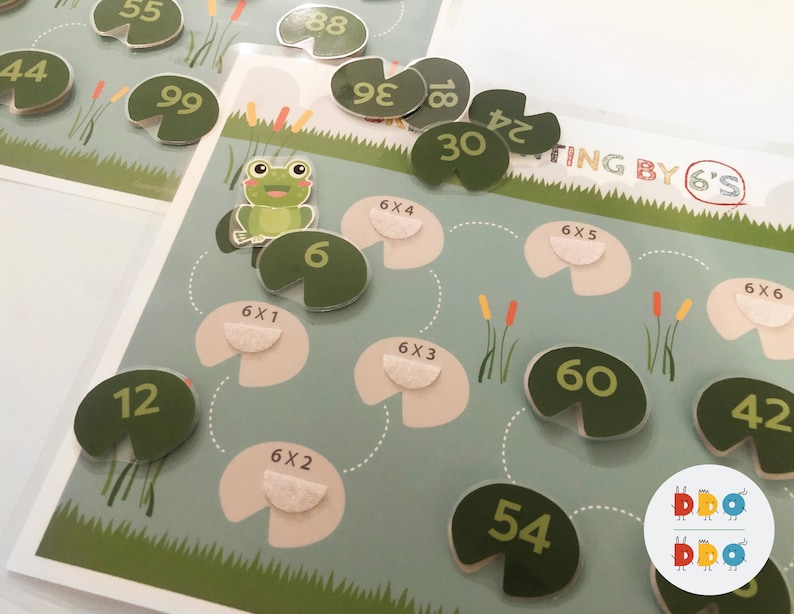 Skip Counting 2-12’s, Multiplication Chart, Counting Mats, Learning ...
