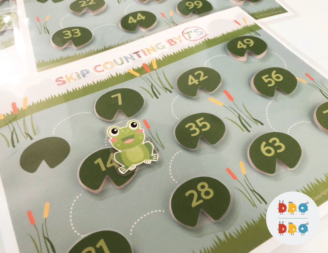 Skip Counting 2-12s, Multiplication Chart, Counting Mats, Learning ...