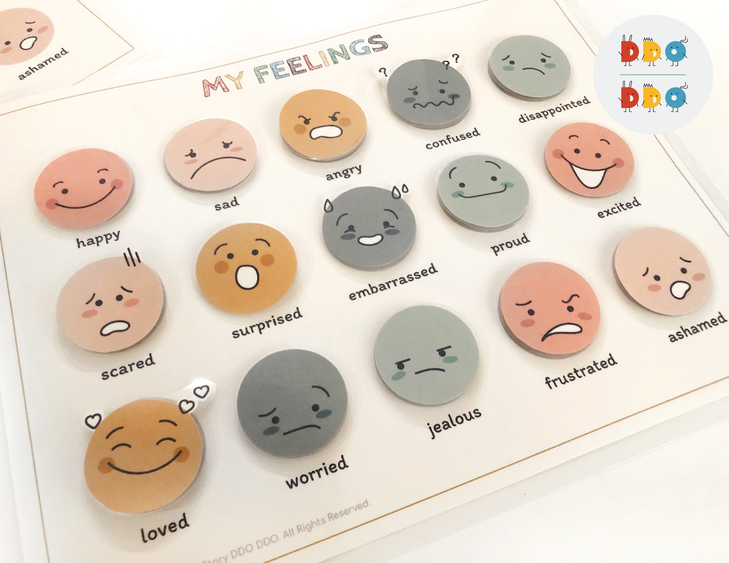 Feelings Chartlearning Feelingsemotions Posterkids Room - Etsy