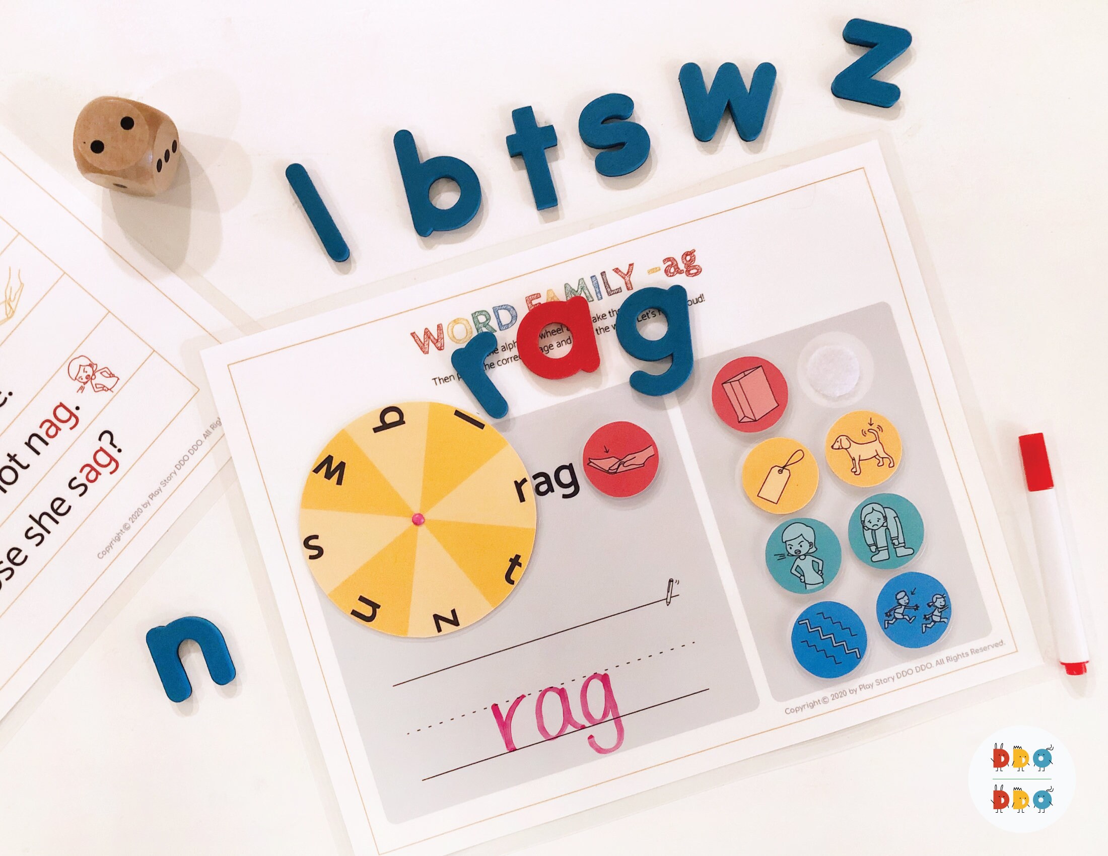 Word Family ag CVC Reading Game Beginning Phonics Activity - Etsy