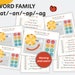 Word Family at an ag ap CVC Reading Game Beginning - Etsy