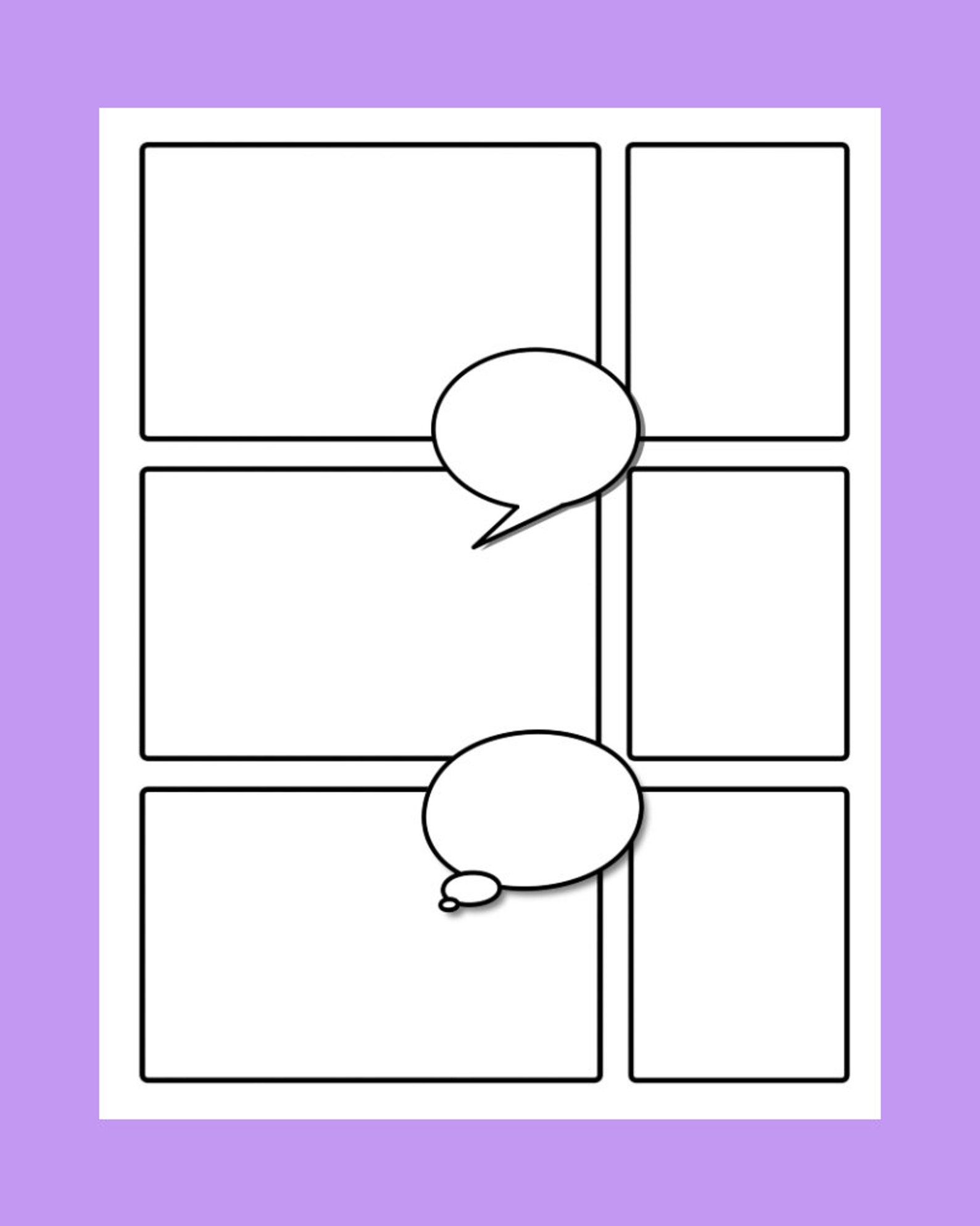 KDP Interior Blank Comic Book - Etsy