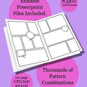 KDP Interior Blank Comic Book - Etsy