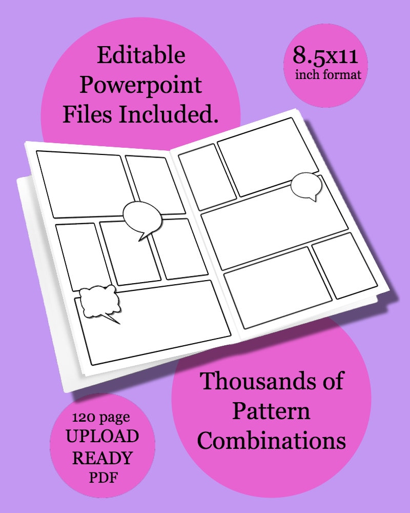 KDP Interior Blank Comic Book - Etsy