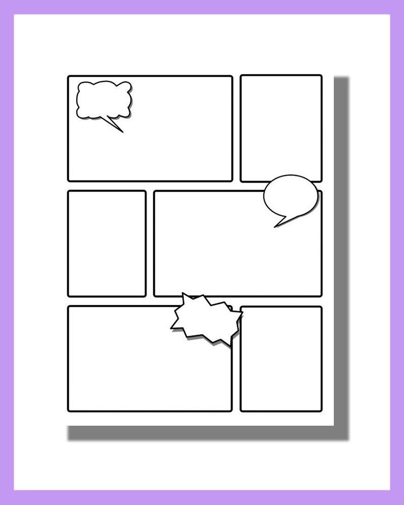 KDP Interior Blank Comic Book - Etsy