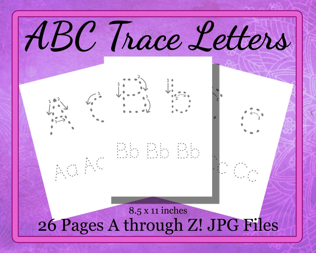 KDP Interior ABC Practice Pages - Etsy