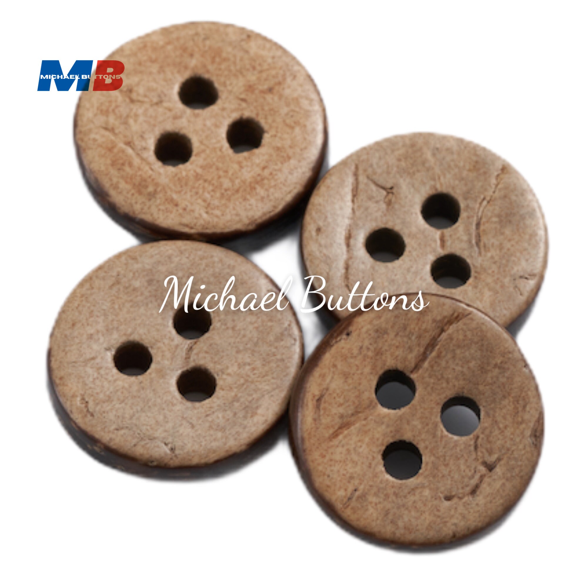 Michael Buttons 9mm 3holes Coconut Button 14L - Etsy