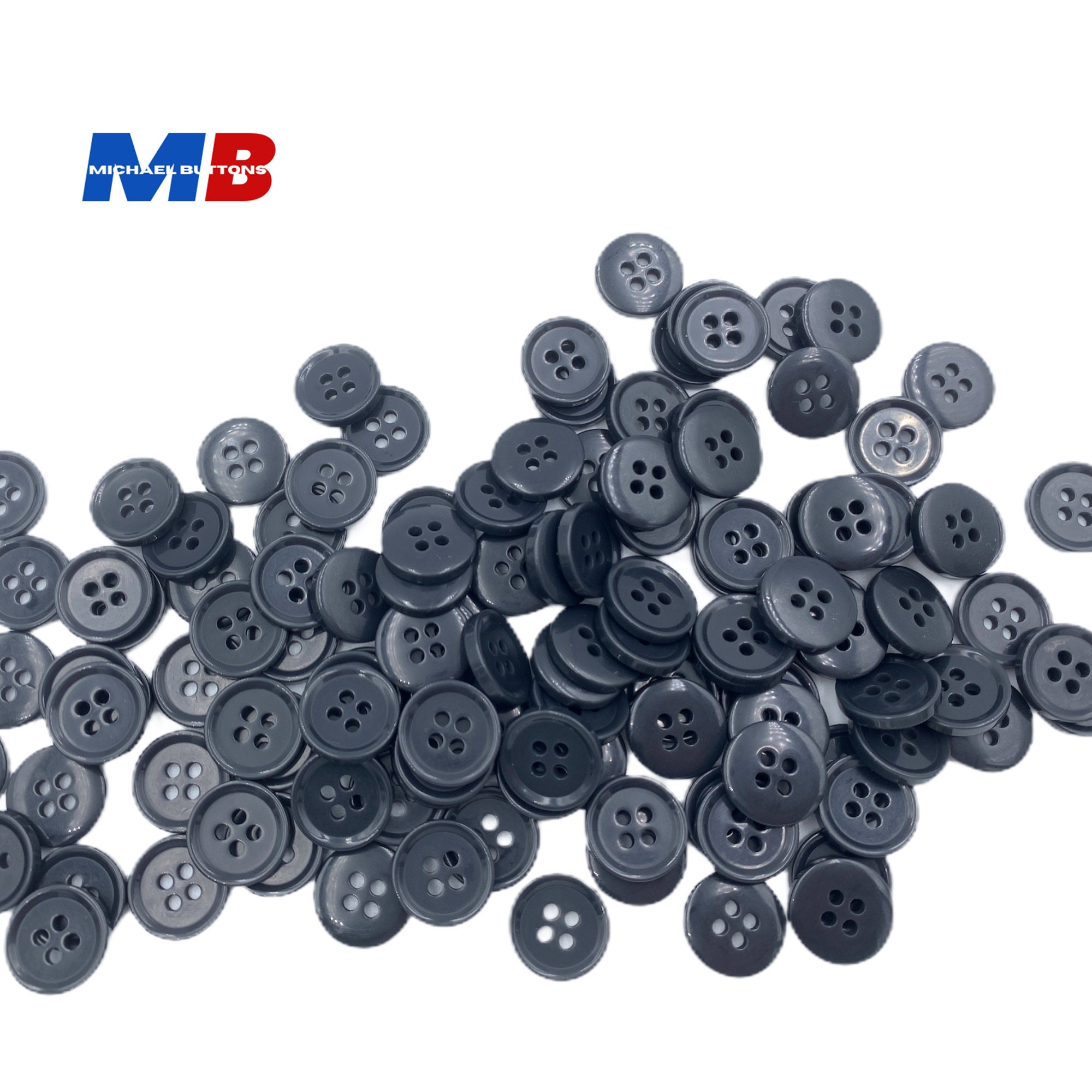 Michael Buttons 15mm 4holes Chalk Button Navy Black Grey Colour 24L - Etsy