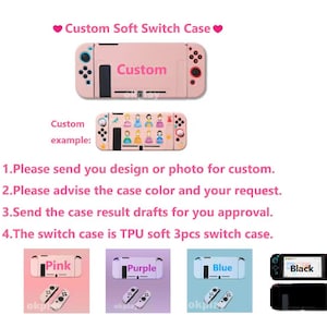 Cute Nintendo Switch Oled Case-anime Nintendo Switch Oled Shell- Clear ...