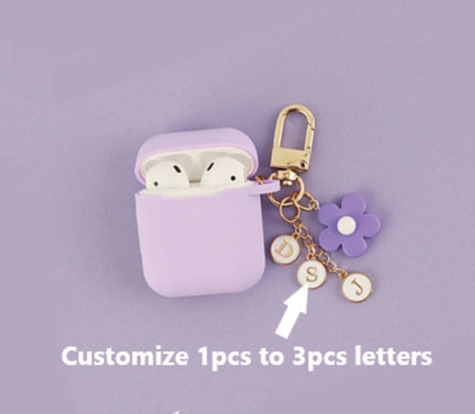 Personalized Airpod Caseinitials Airpod Case Custom Silicone - Etsy