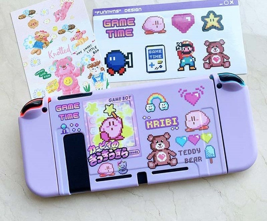 Cute Nintendo Switch Case - Purple Soft Nintendo Switch 2 Shell- Switch ...
