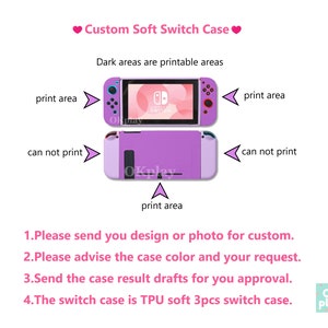 Custom Nintendo Switch Case-personalized Soft Nintendo Switch Shell ...