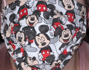 Mickey Mouse Face Mask | Etsy UK