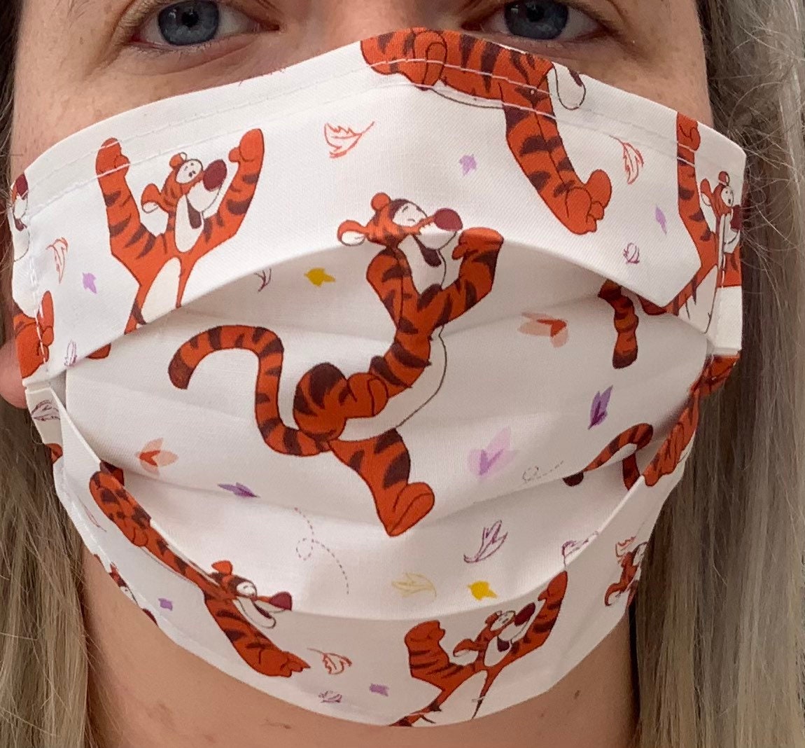 Face Covering Mask Disney TIGGER From Winnie The Pooh Adults | Etsy