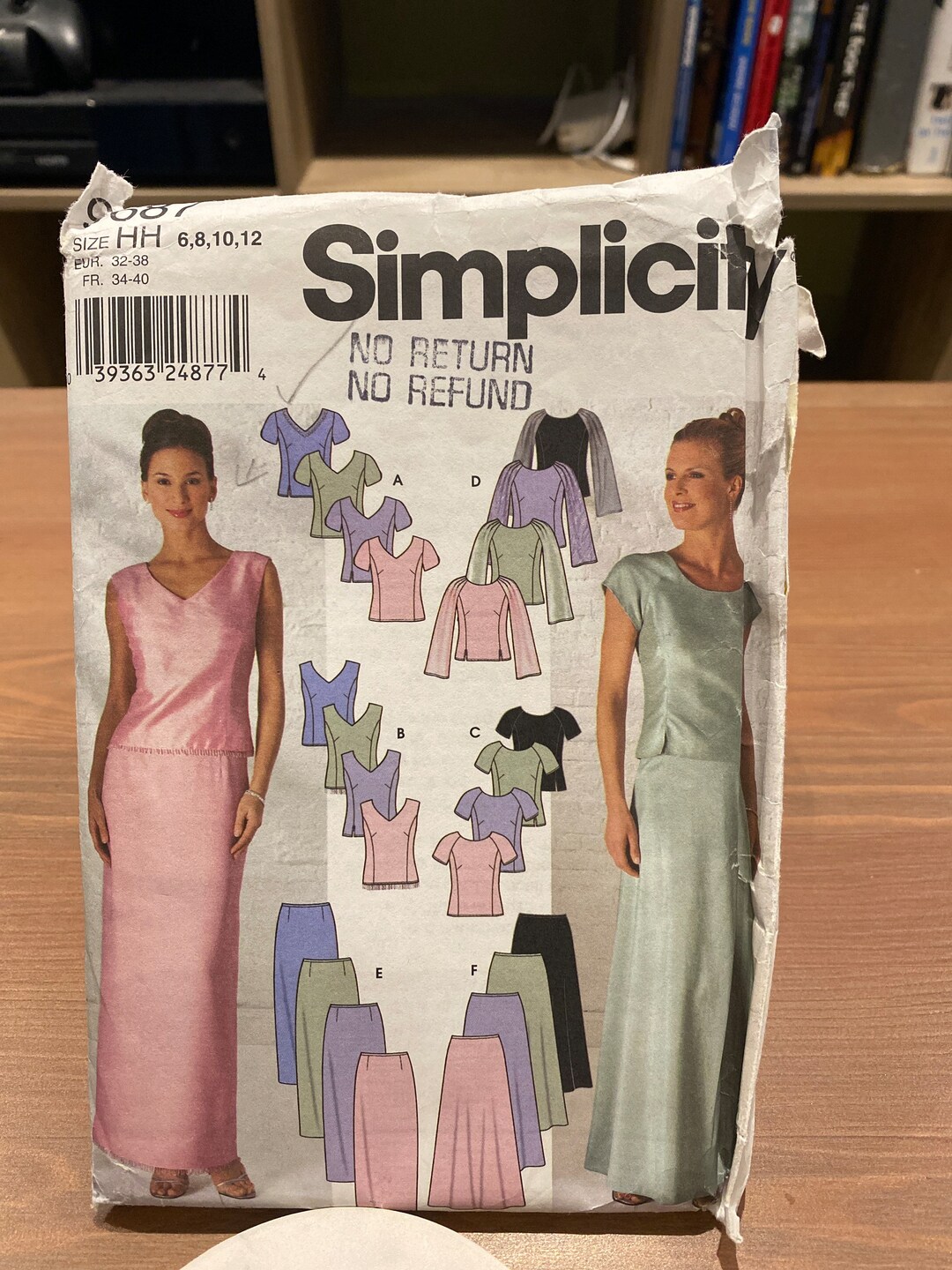 Simplicity 9687 Vintage Sewing Pattern - Etsy
