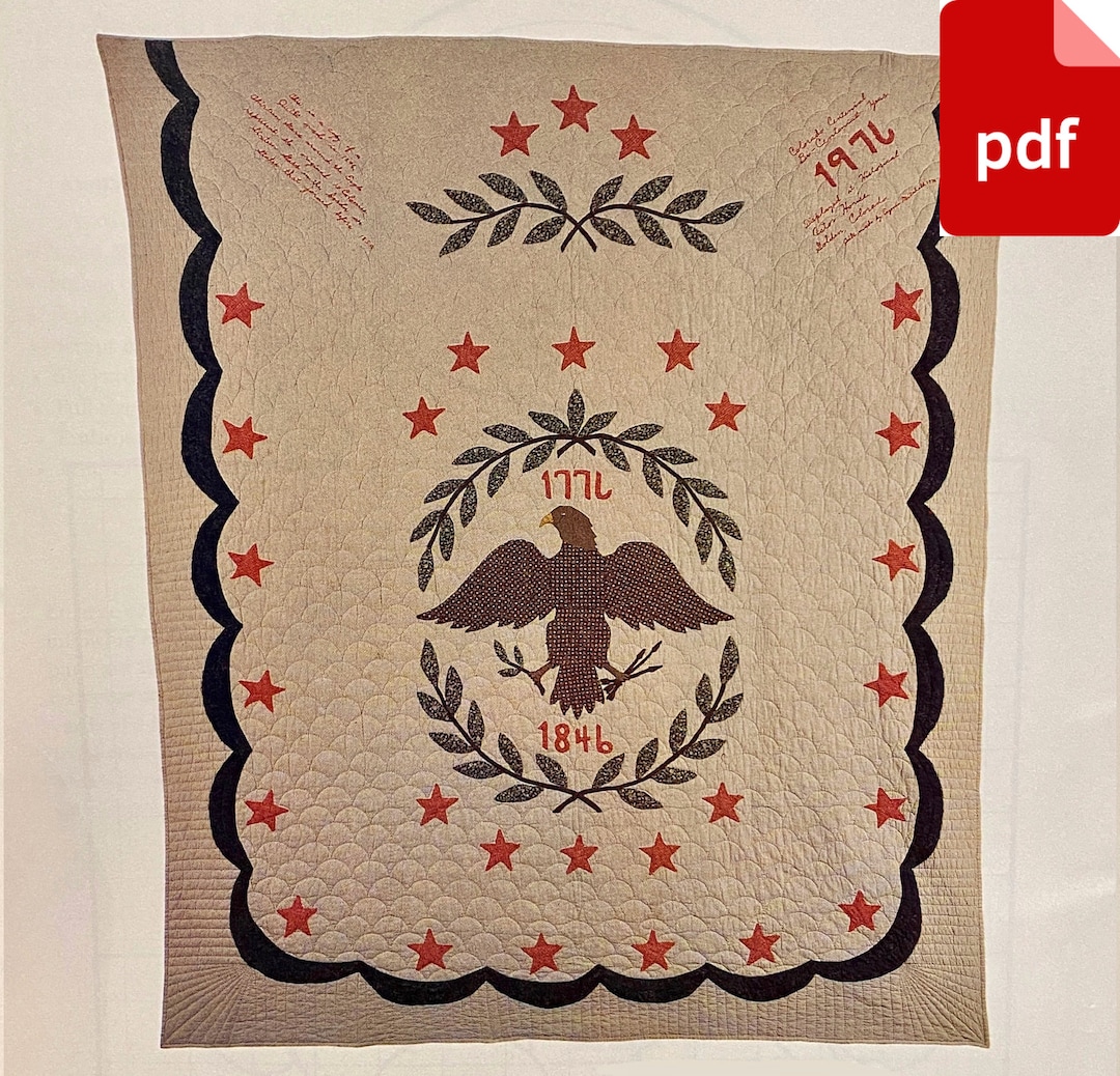 American Eagle Quilt Vintage Pattern PDF - Etsy